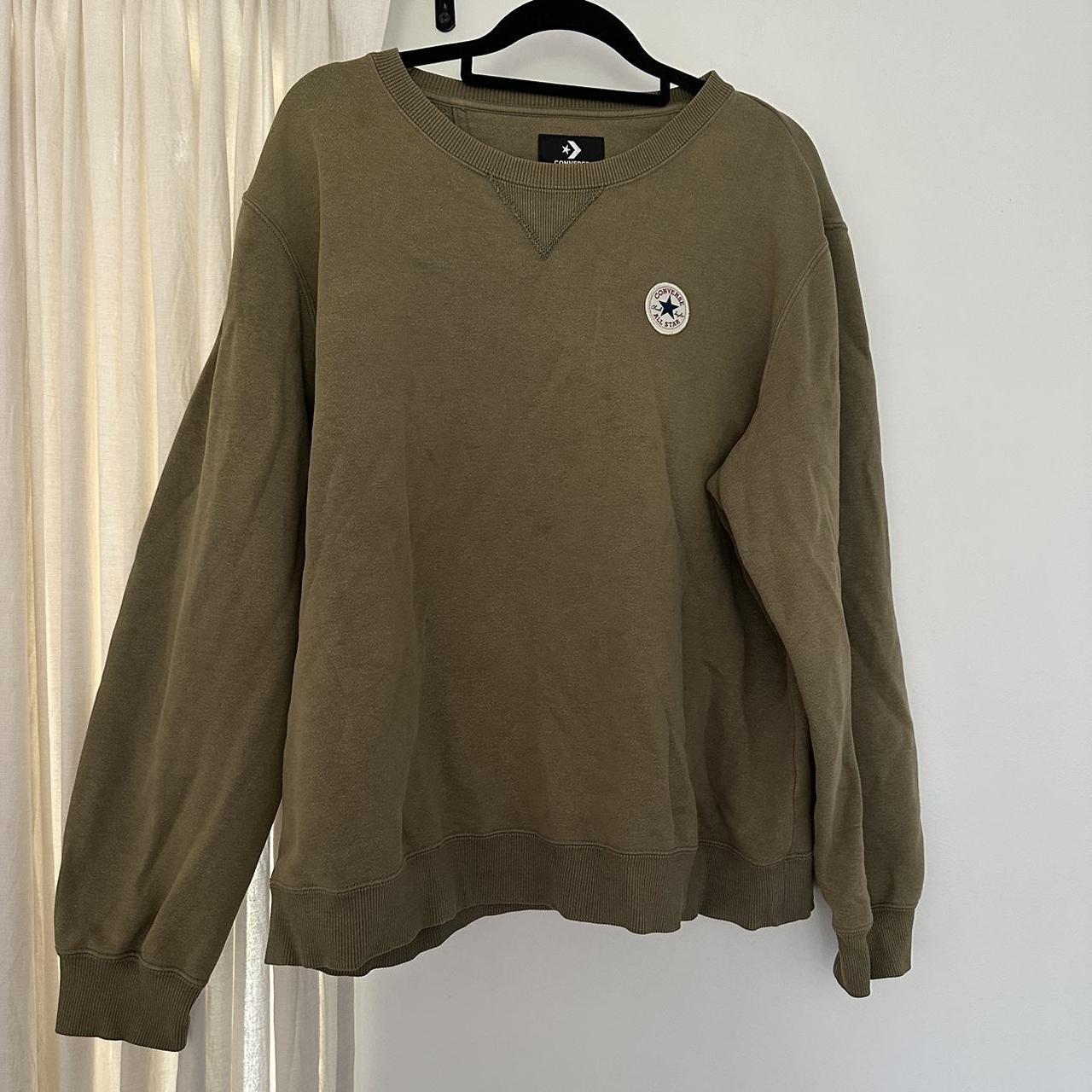 Converse Crew Neck Jumper Size XL - Depop