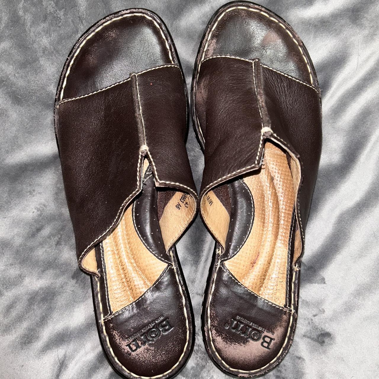 Born sandals, Size Women’s 11! Worn, but have so... - Depop