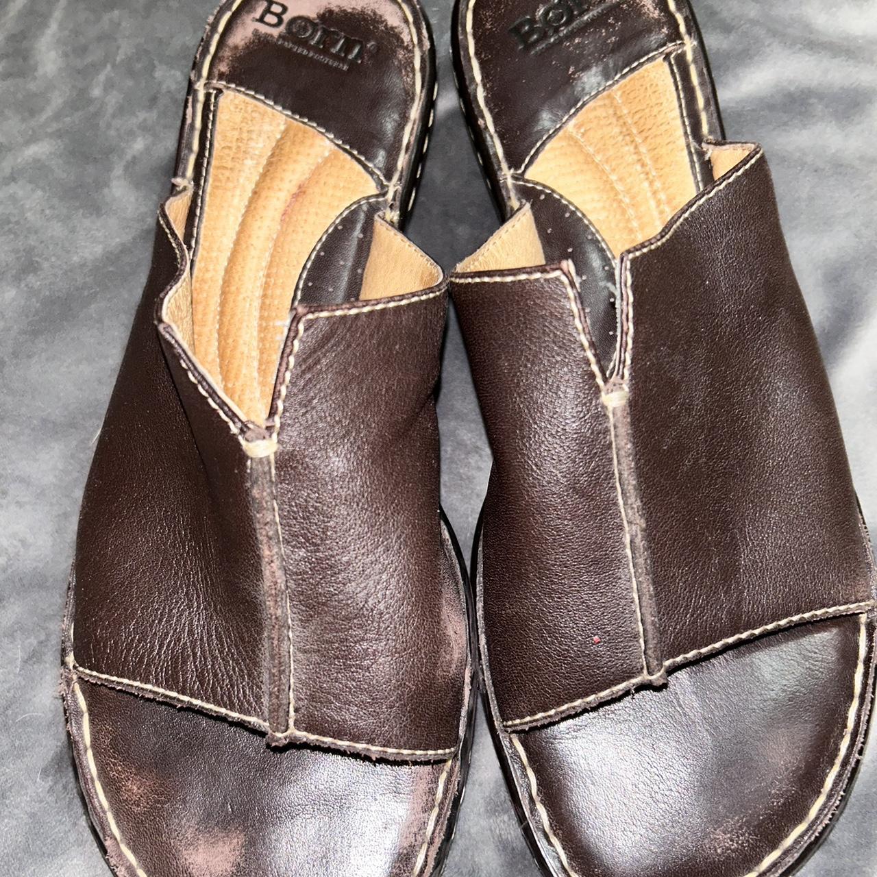 Born sandals, Size Women’s 11! Worn, but have so... - Depop