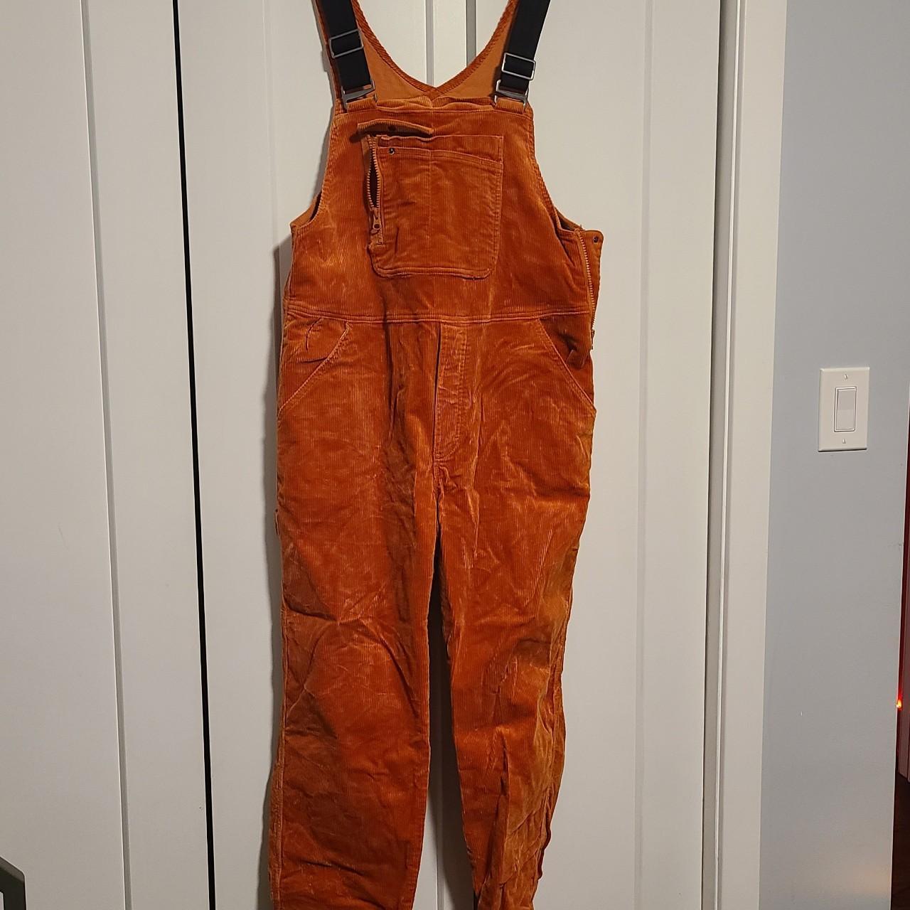 STOIC womens Orange corduroy overalls #retro | Depop