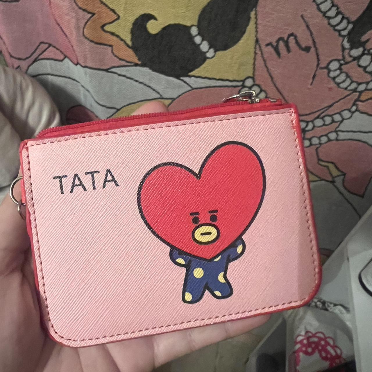 pink & red tata card holder for all my ARMYS !... - Depop
