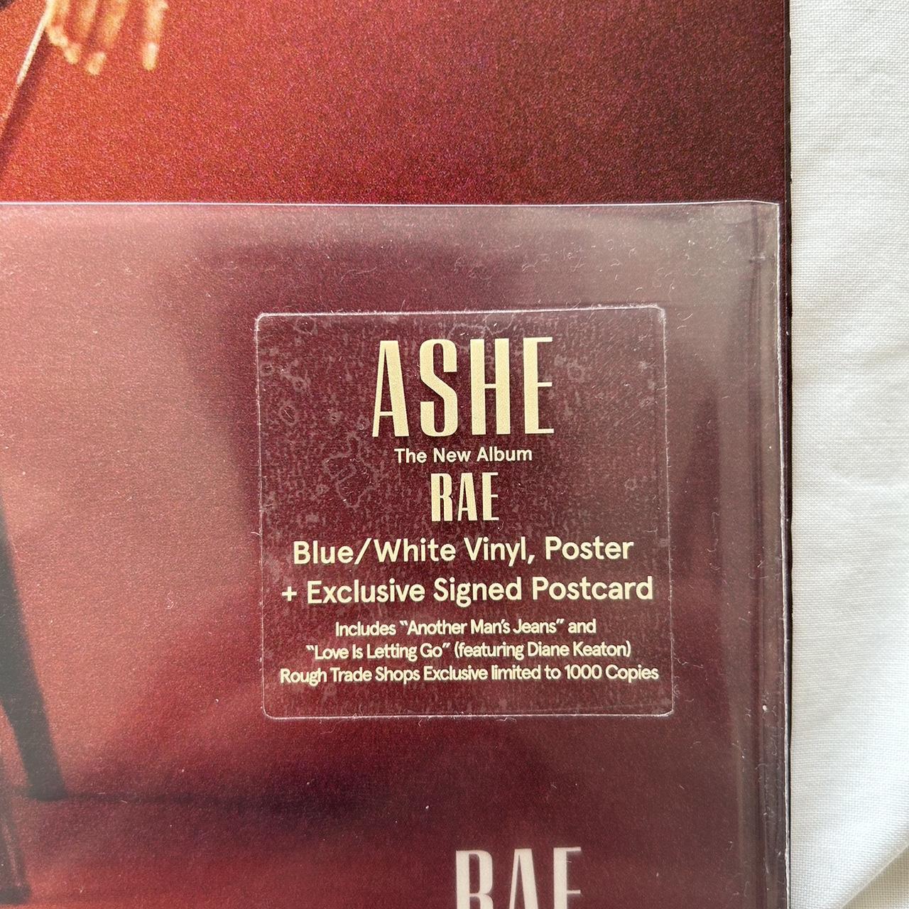 Rae by Ashe - rough trade exclusive white/blue smash... - Depop