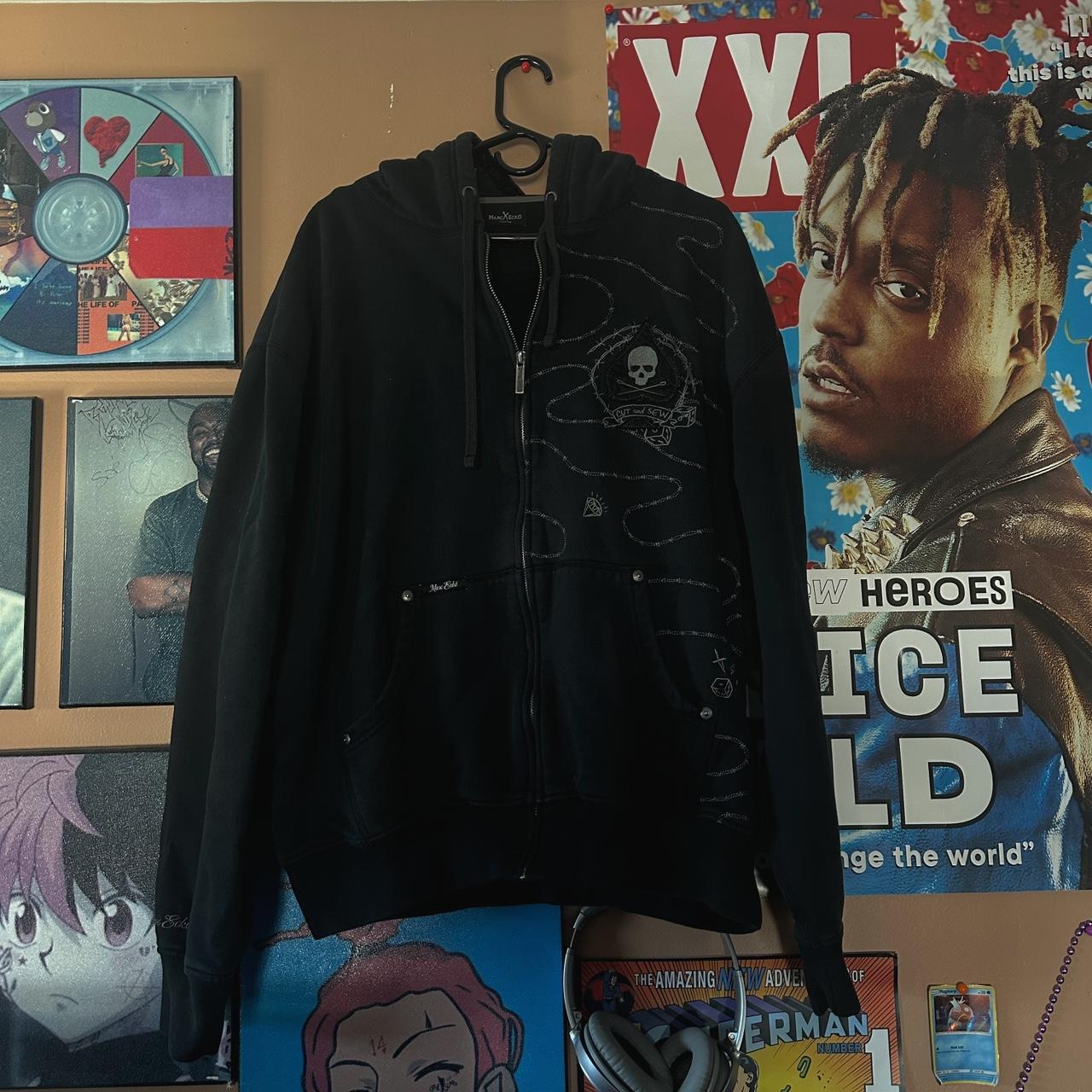 Marc Eckō cut&sew skull design zip up beautiful... - Depop