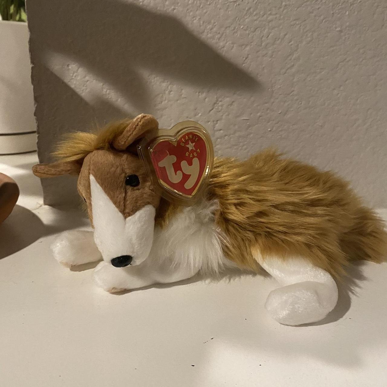 TY Beanie Baby CASSIE the Collie Dog 7" Plush Toy... - Depop