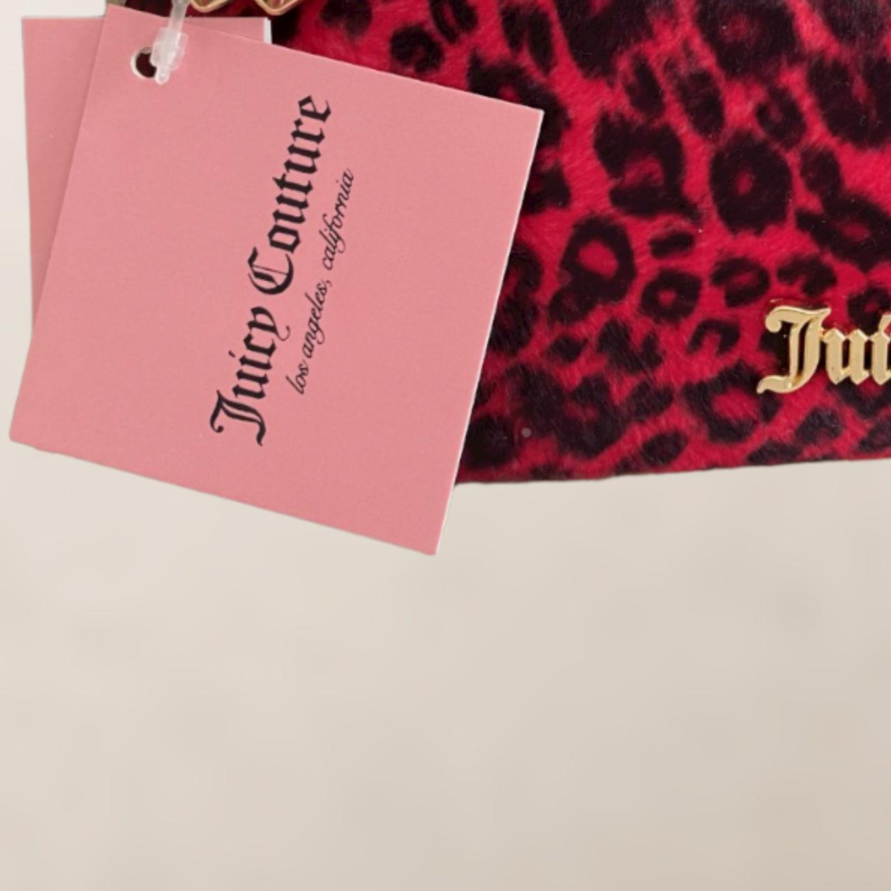 Juicy Couture Pink Leopard Print Makeup Travel... - Depop