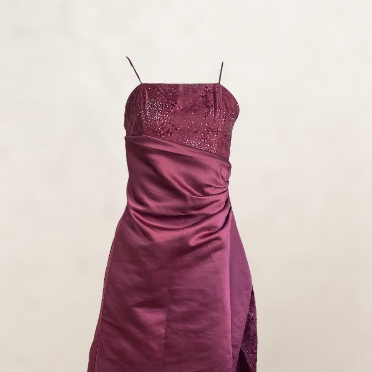 Victory Collection Bridesmaid Burgundy Elegant Maxi... - Depop
