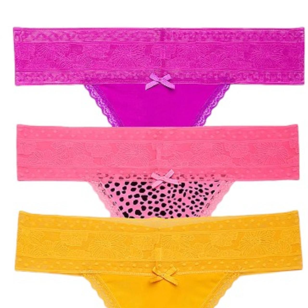 No Boundaries Women's Microfiber Purple Thong Panties - Depop