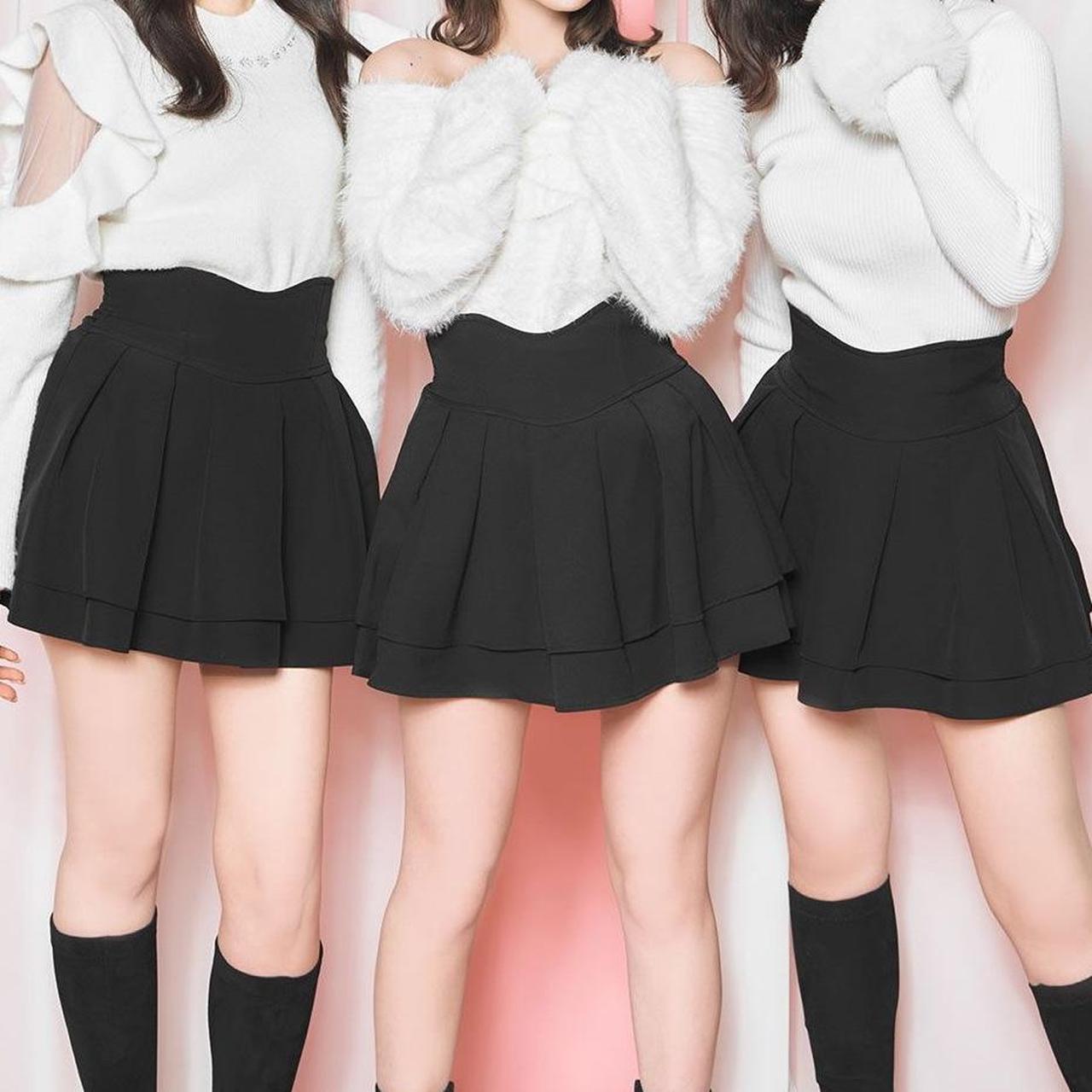 Jirai Kei Michell Macaron black skirt. A staple... - Depop