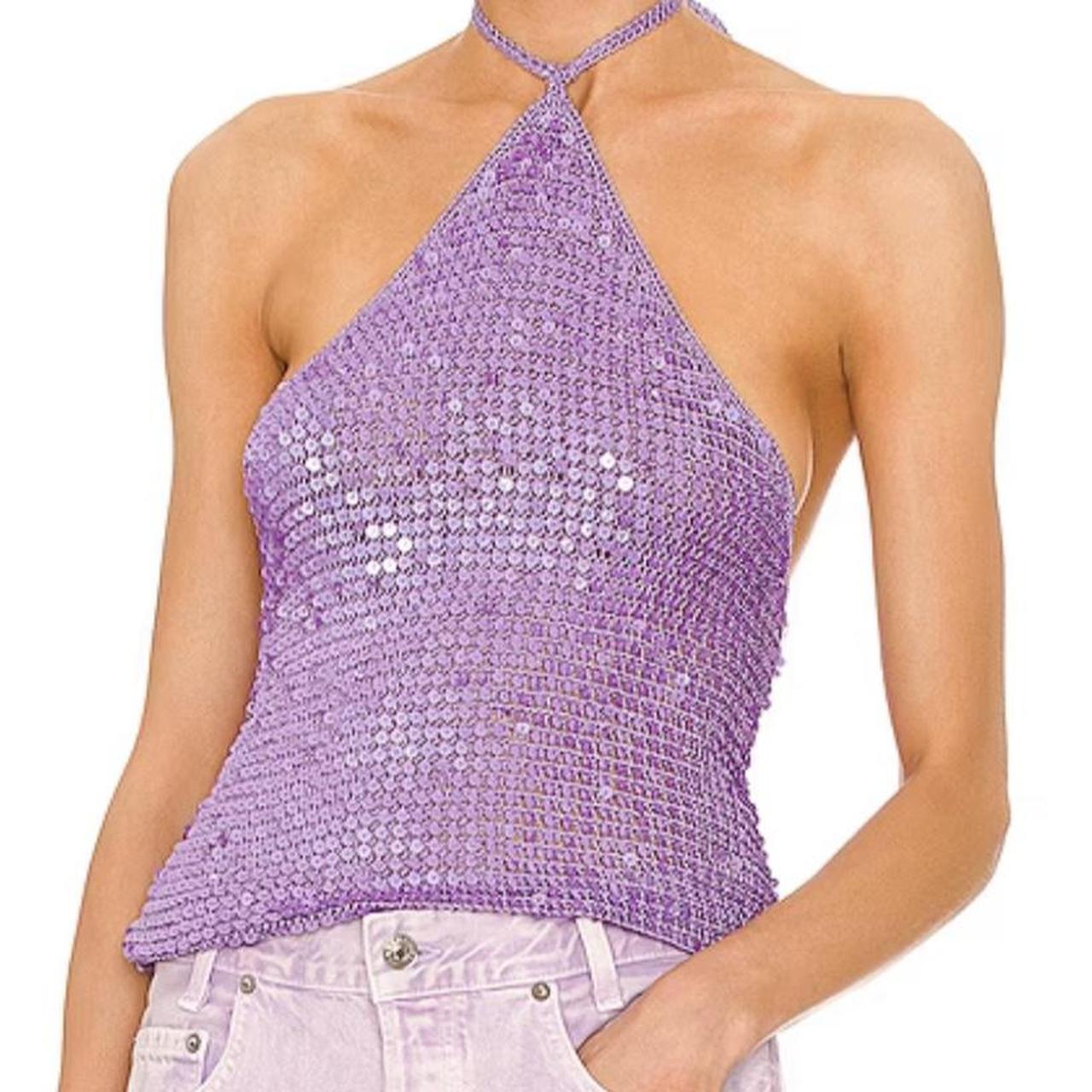 Retrofête Women's Purple Vest | Depop