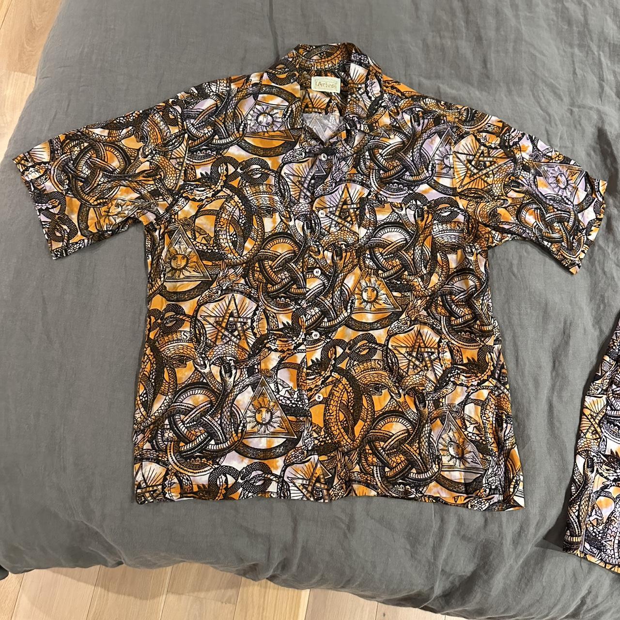 Aries snake twin set Large Shirt and shorts Worn... | Depop