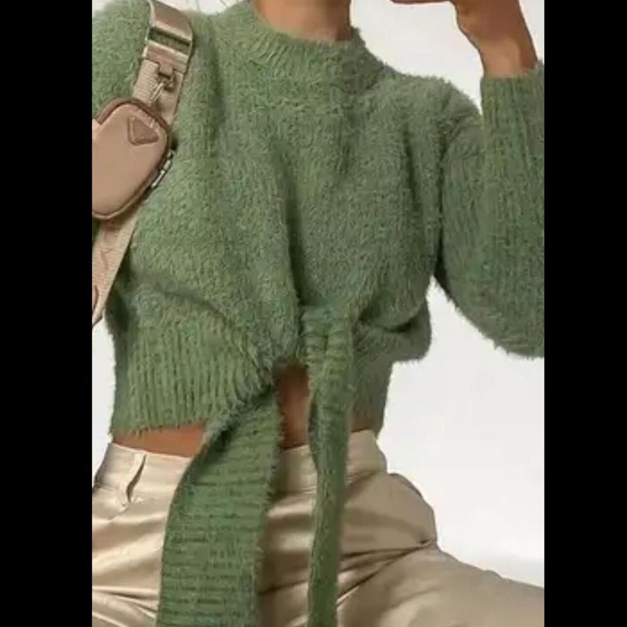 Princess Polly green knitted jumper Very thick and... - Depop