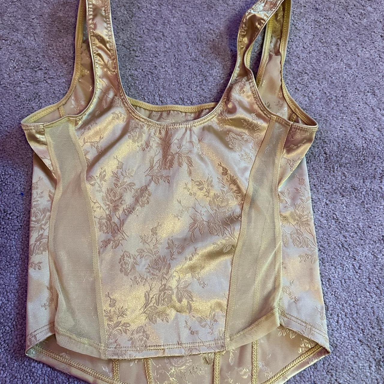 Victoria's Secret Women's Gold Vest | Depop