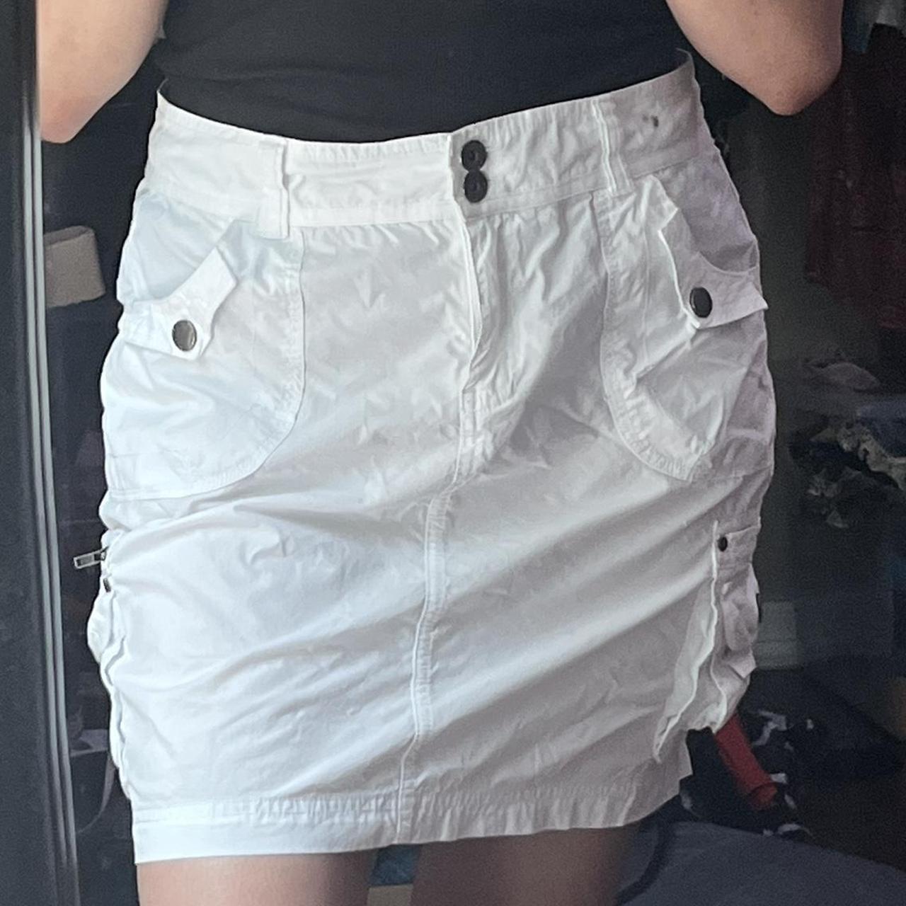 Soya Cargo Skirt -Cargo type material with super... - Depop