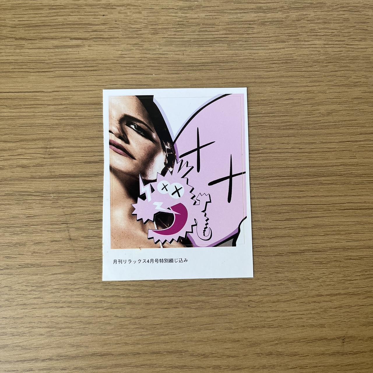 Kaws Dragon Sticker Colour - Pink and... - Depop