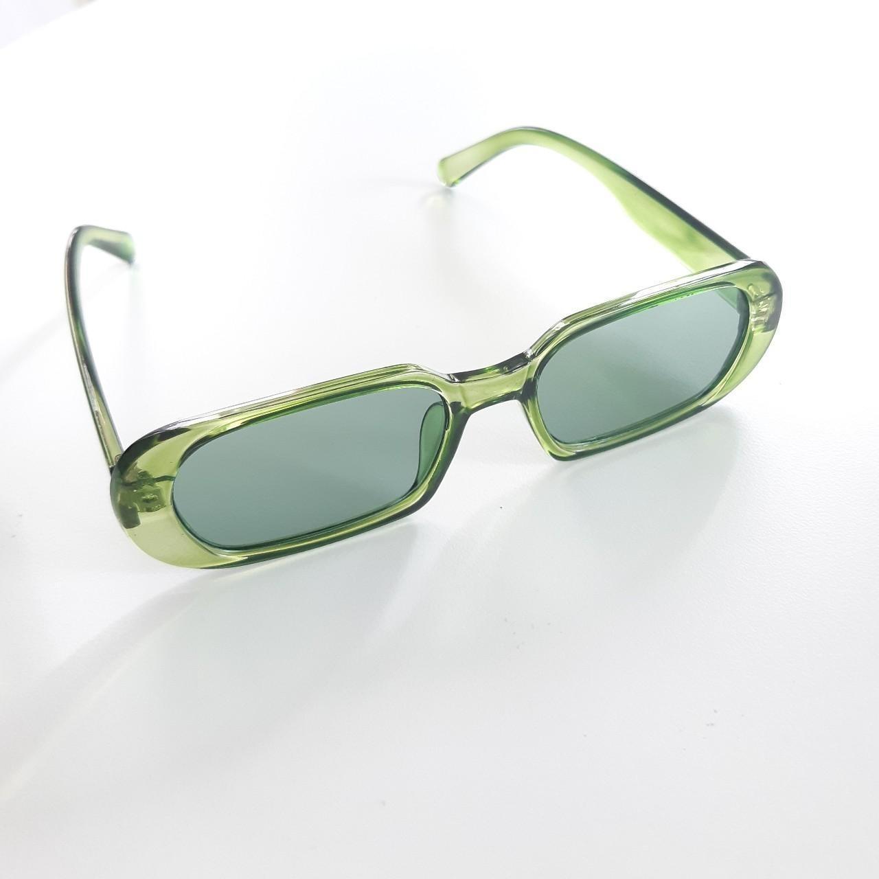 Green frame sunglasses 😎 All sunglasses come in a... - Depop