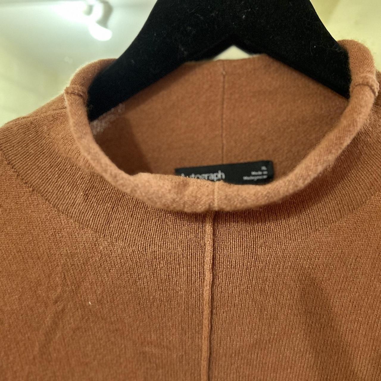 Cashmere rust oversized jumper - Depop