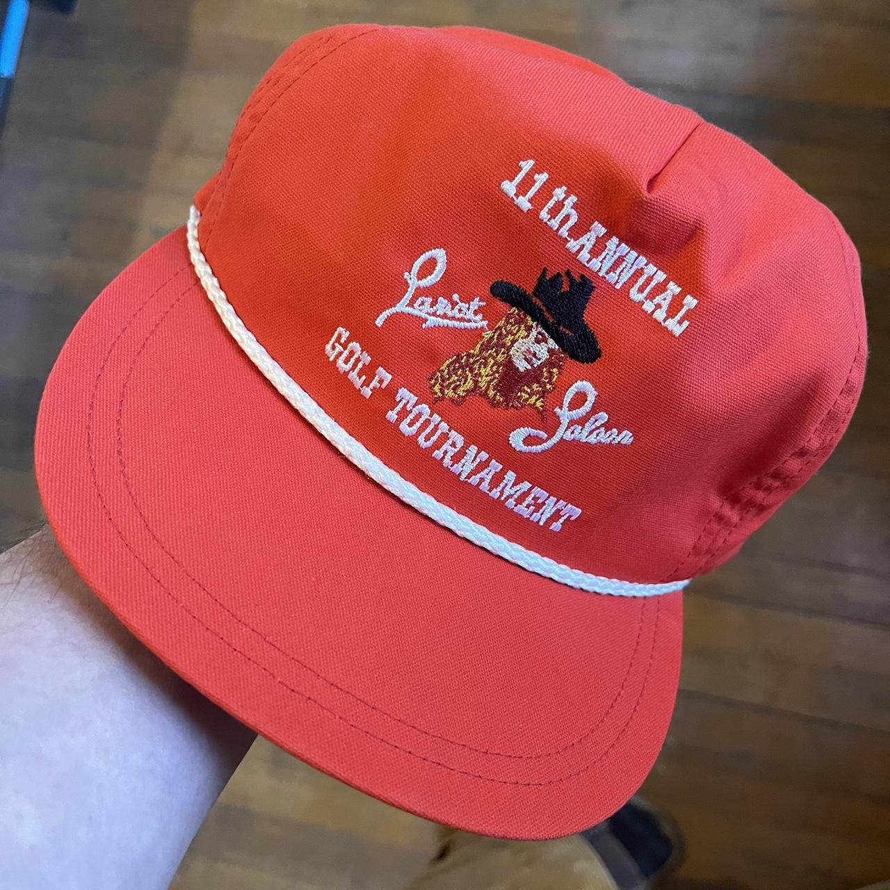 Vintage made in USA strap back baseball hat OS... - Depop