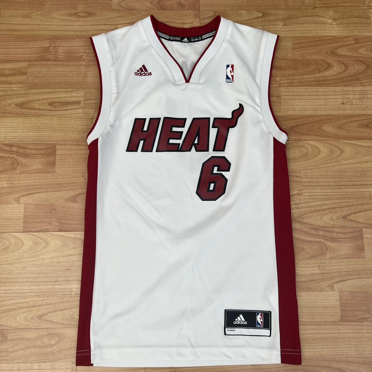 Men’s Adidas Miami Heat NBA Jersey, XS, Lebron James - Depop