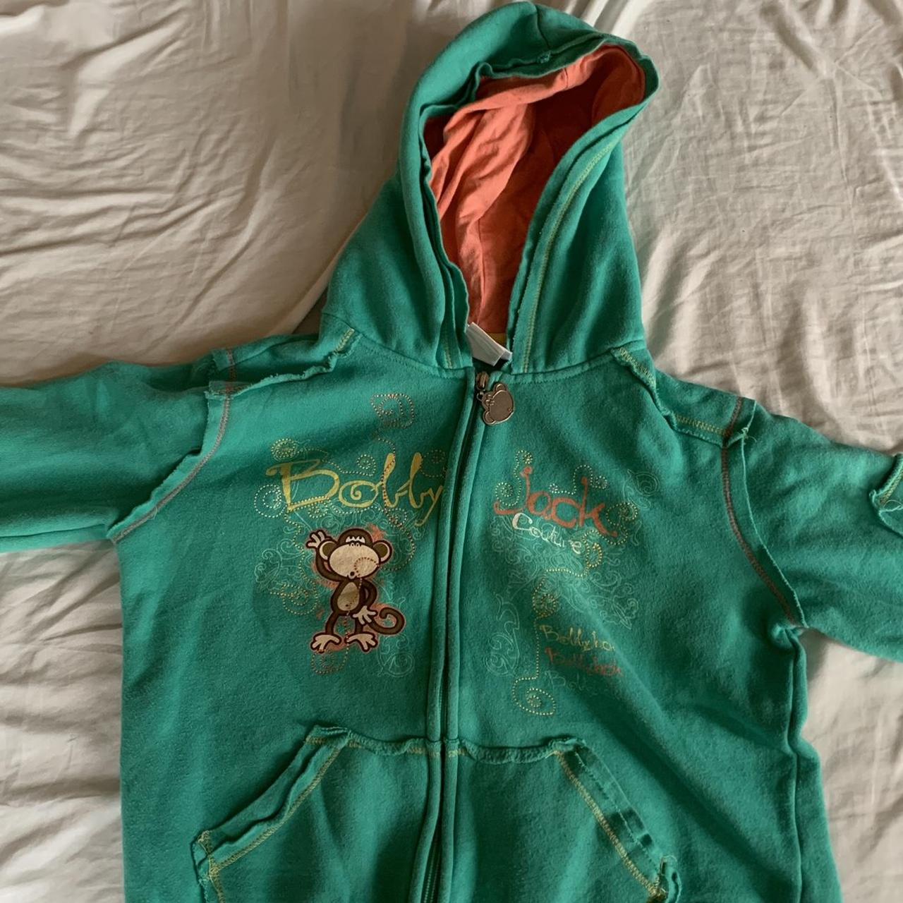 Bobby Jack blue / green zip up hoodie #bobbyjack... - Depop