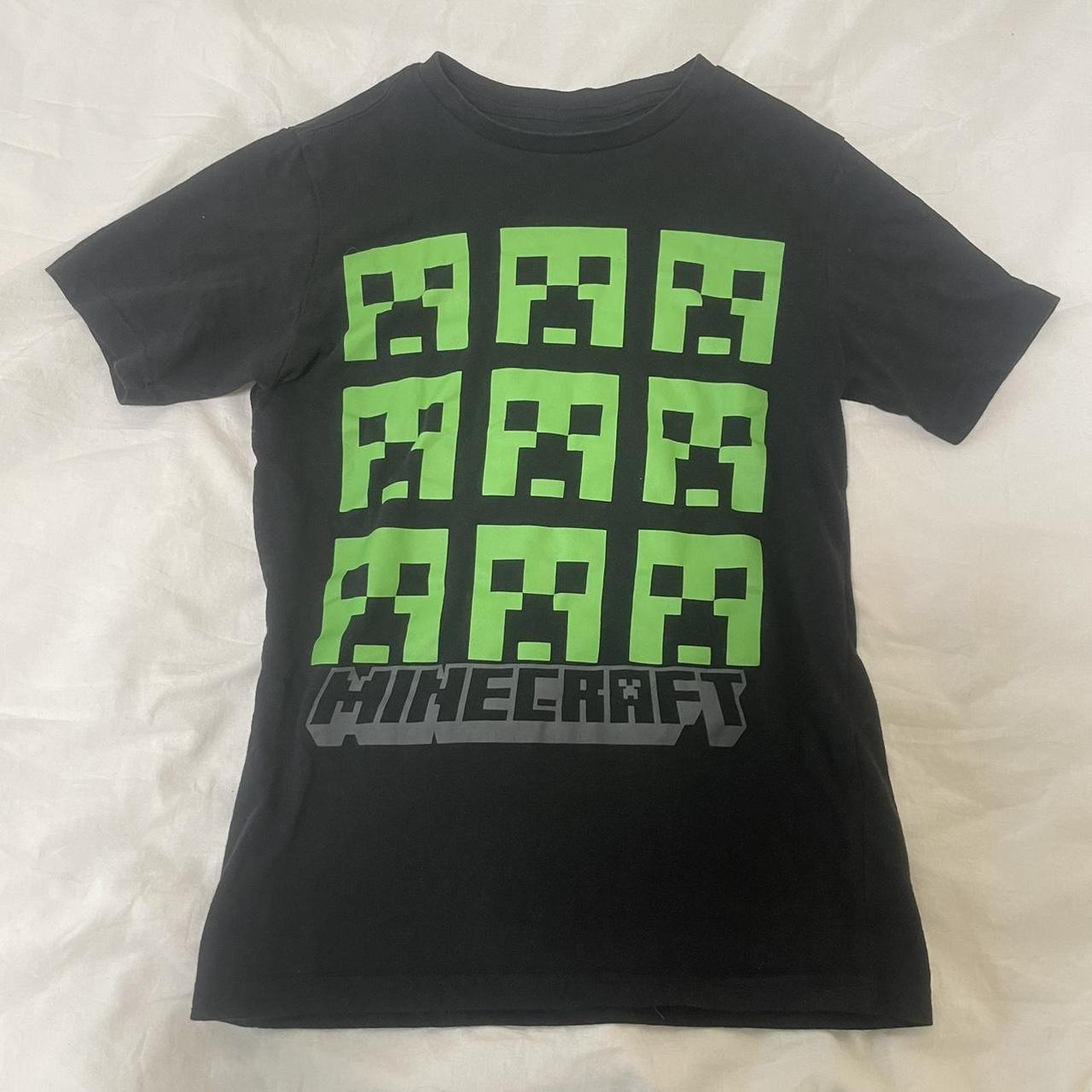 2010s Minecraft creeper shirt:p Shirt is a kids size... | Depop
