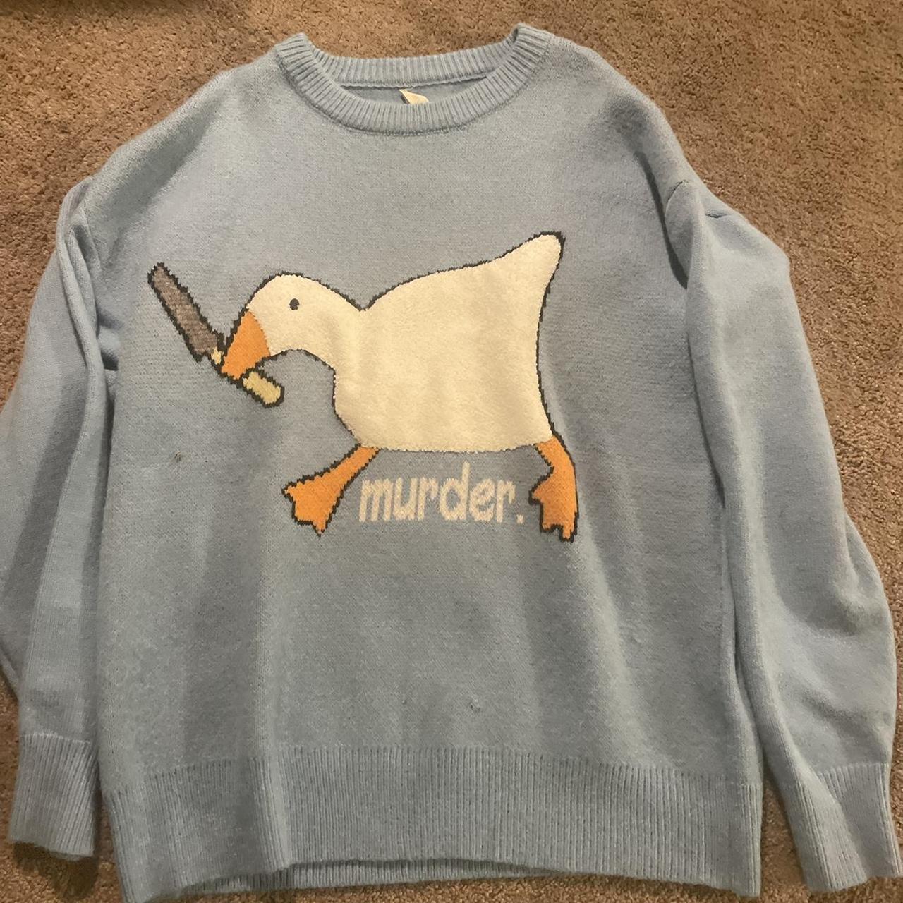- Aelfric Eden Blue Murder Duck Sweatshirt - Size... - Depop