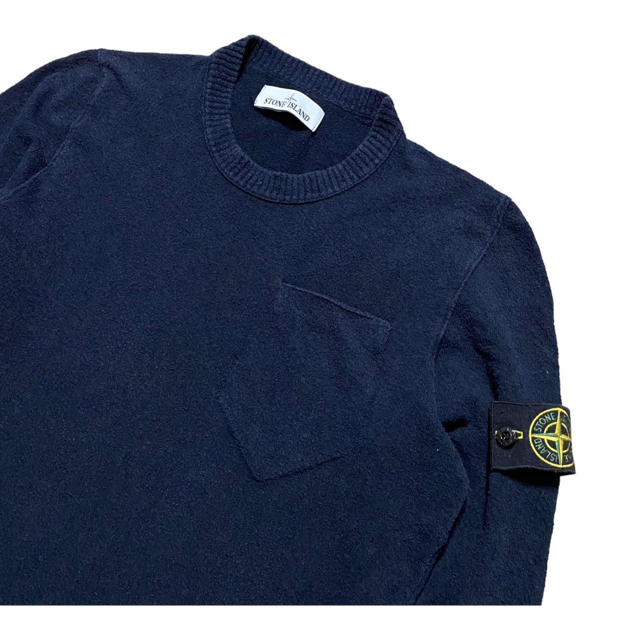 Stone Island Jumper . Stunning navy light weight... - Depop