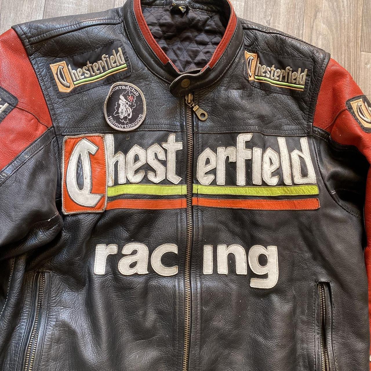 Chesterfield Racing Jacket Real leather Tags says... - Depop