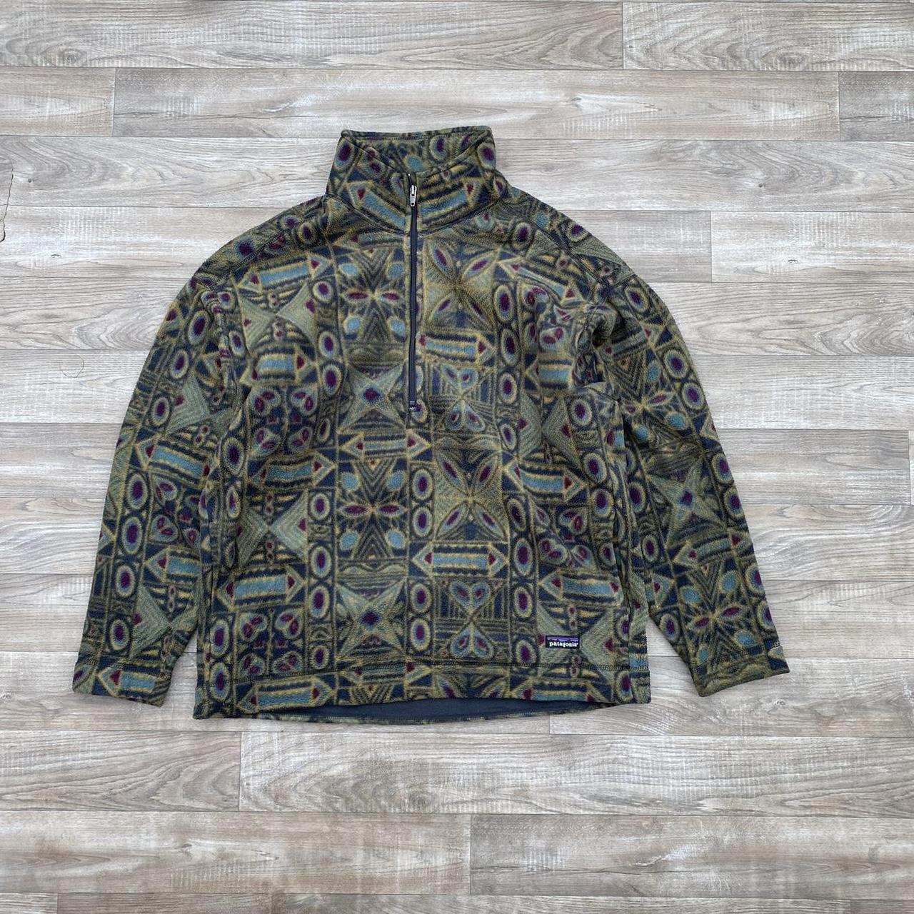 Vintage Patagonia Pattern Fleece Seize XL Great... - Depop