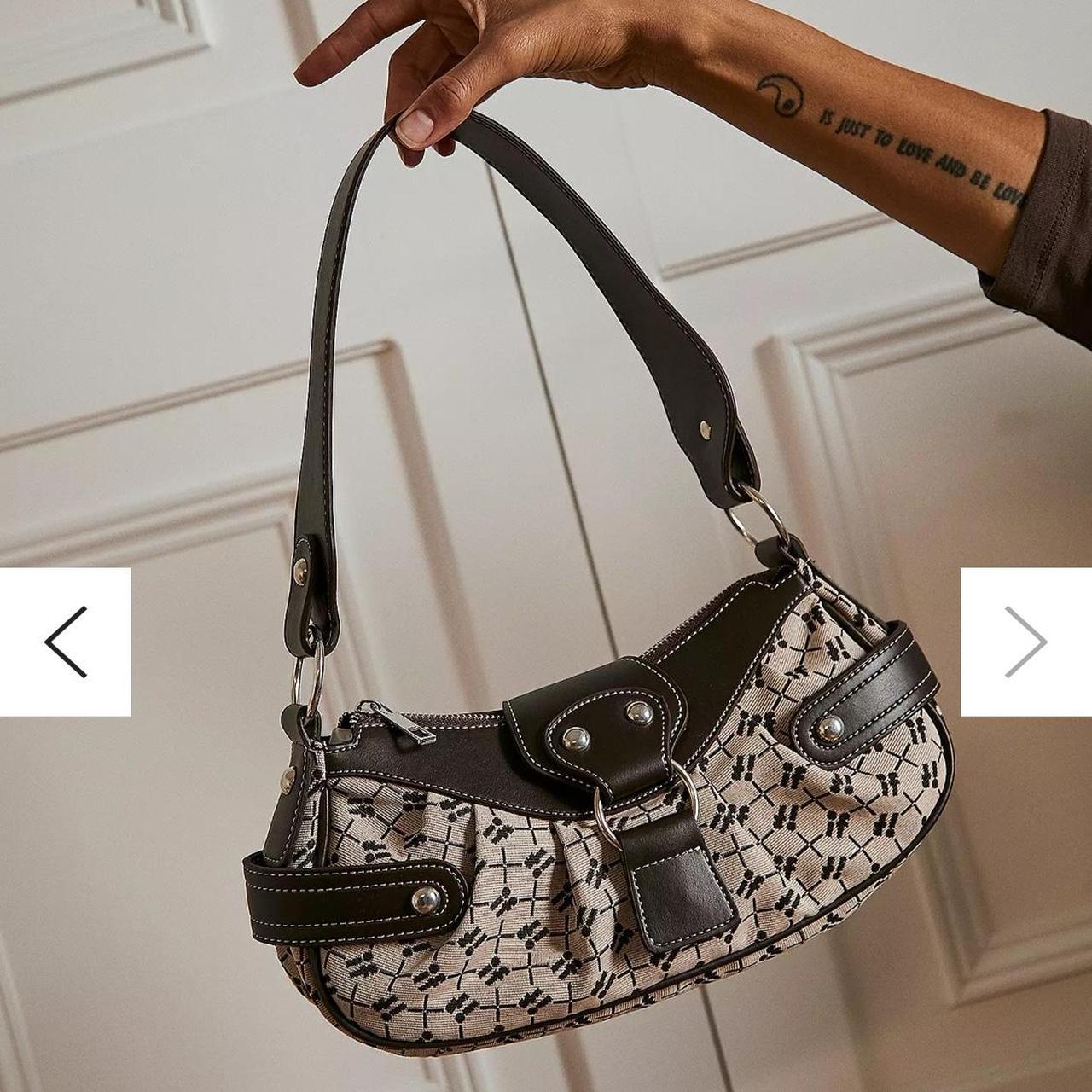 Iets frans monogram Y2K shoulder bag Bought from... - Depop