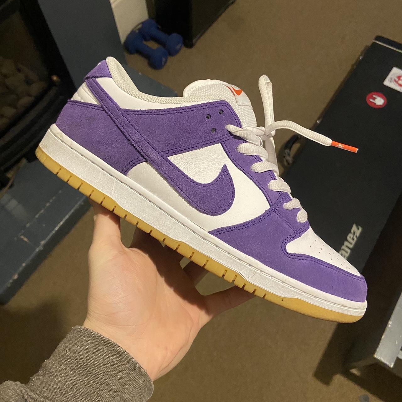 Nike dunk low purple iso uk9.5 Brand new barely... - Depop