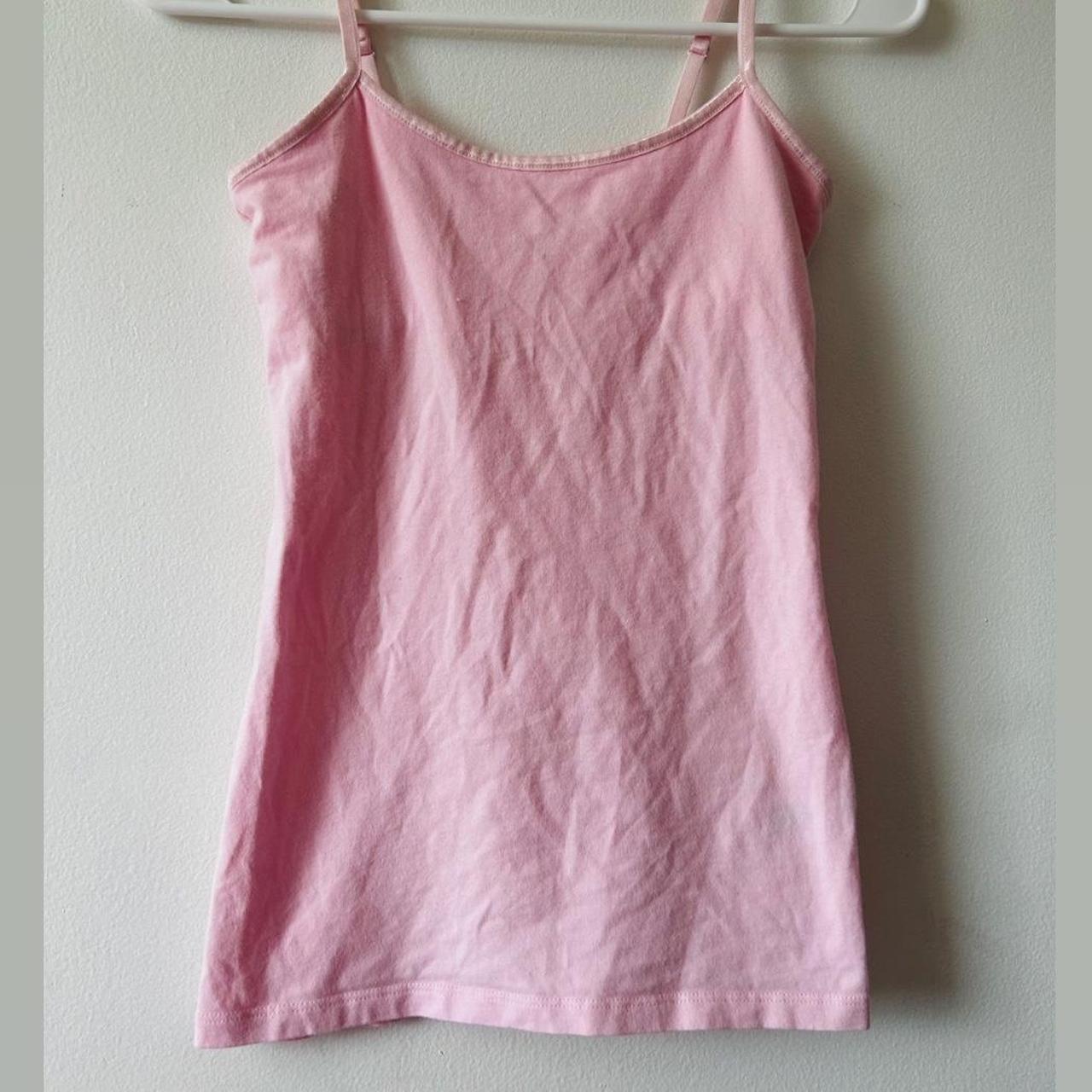 cute light pink cami/tank top 🩷 it’s a bit long but... - Depop