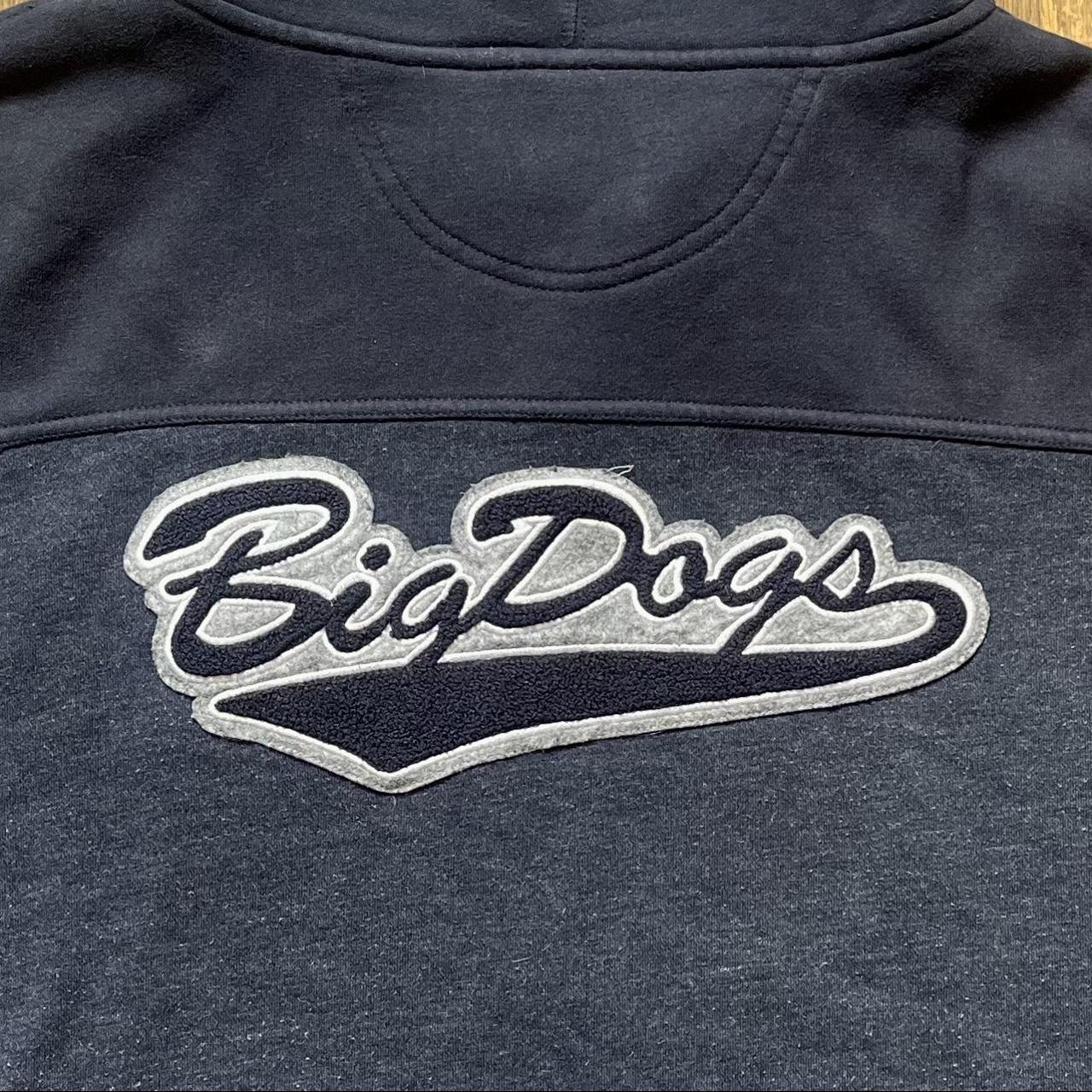 Big dogs logo spell out hoodie full zip... - Depop