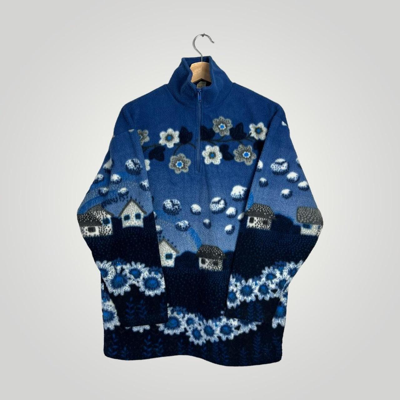 Vintage 90s Unisex Funky Fleece Label size: L... - Depop