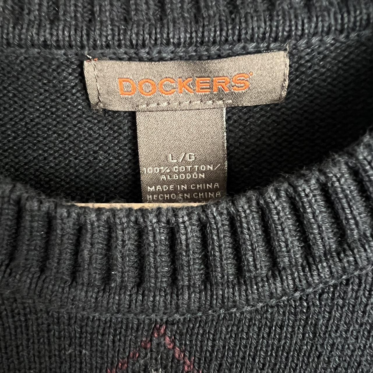 Dockers Vintage Pattern Jumper Label size: L... - Depop