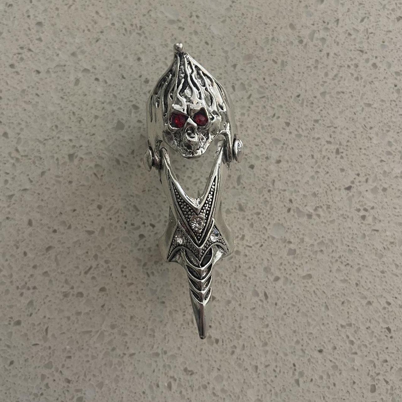 SKULL DIAMOND JOINT RING such a sick ring!!... - Depop