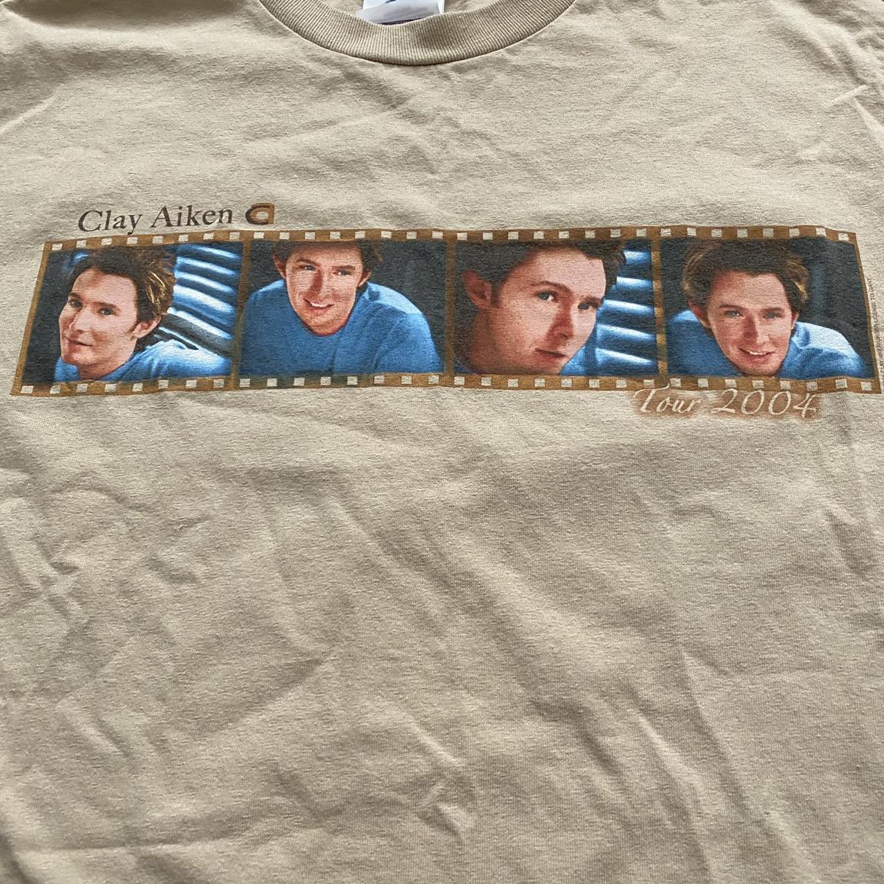 ⭐️Vintage 2000s Clay Aiken Tour Merch Tee⭐️ Size:... - Depop