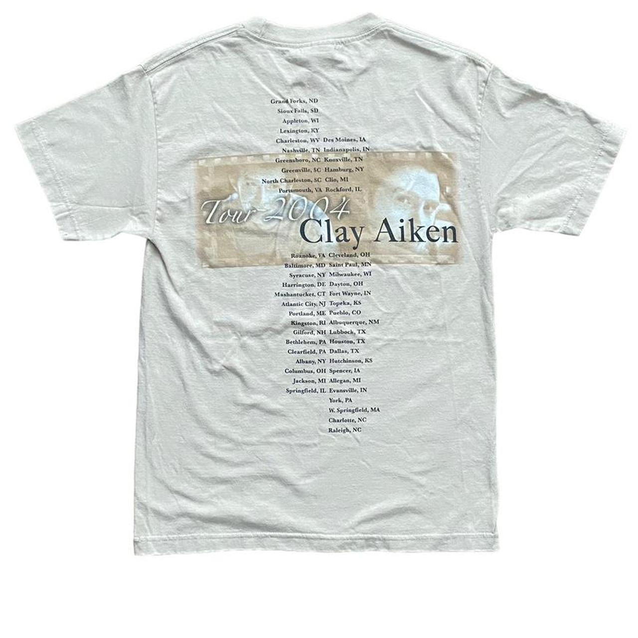 ⭐️Vintage 2000s Clay Aiken Tour Merch Tee⭐️ Size:... - Depop