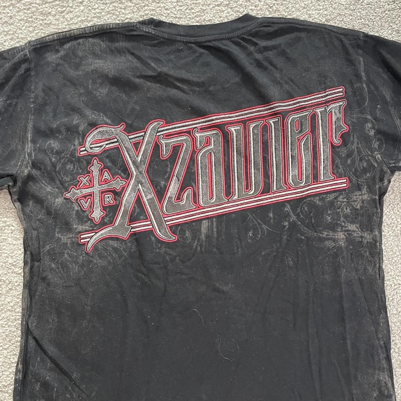 Xzavier black graphic tshirt with skull reaper and... - Depop