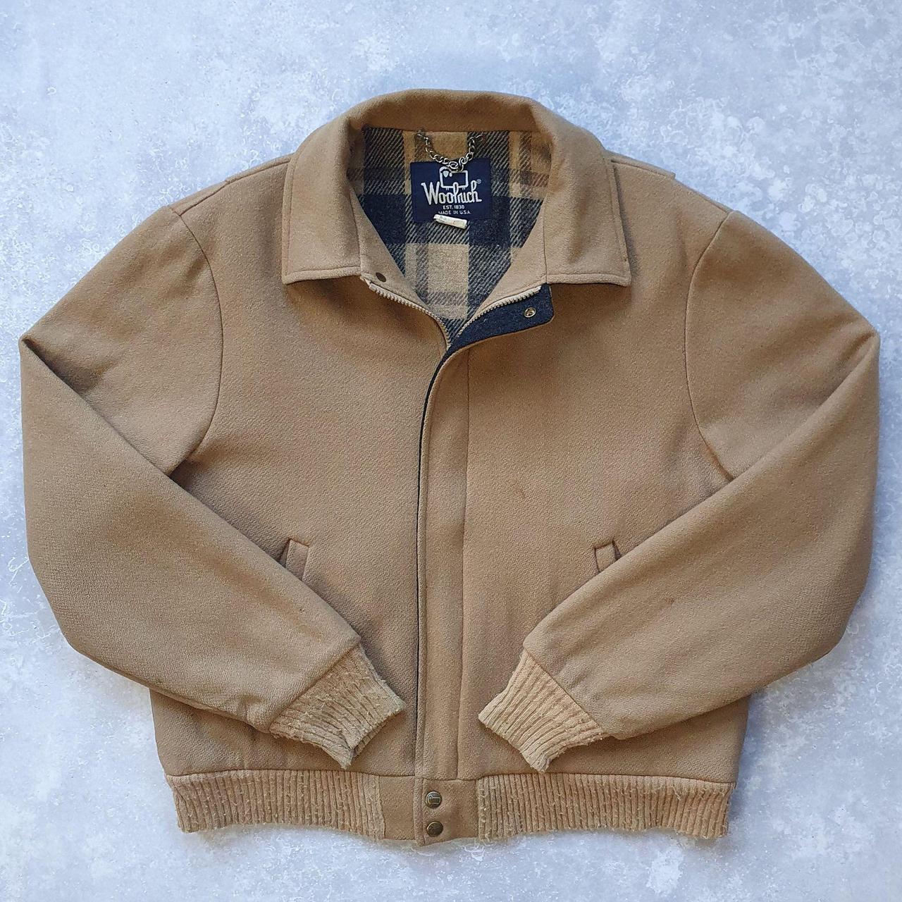 Woolrich 90s thick wool harrington jacket 💫 SIZE:... - Depop