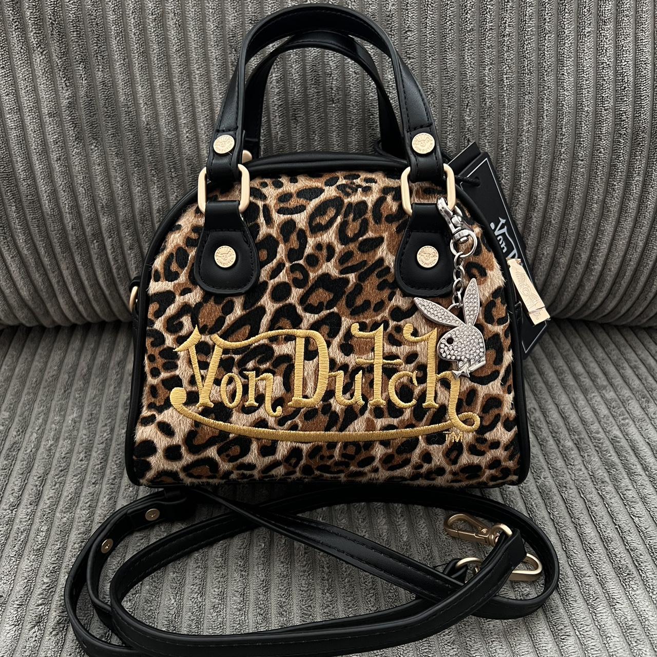 🖤Y2K VON DUTCH leopard bowler purse🐆 Brand new ,... | Depop