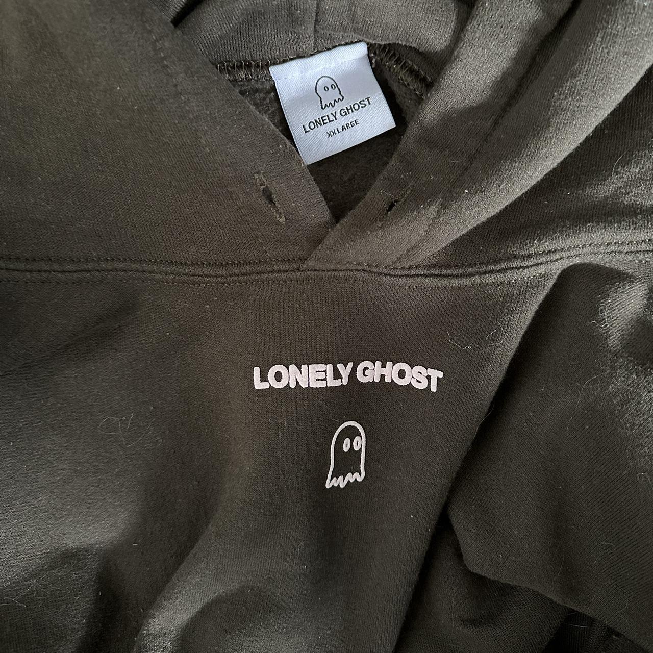 Lonely Ghost Women's Brown and Pink Hoodie | Depop