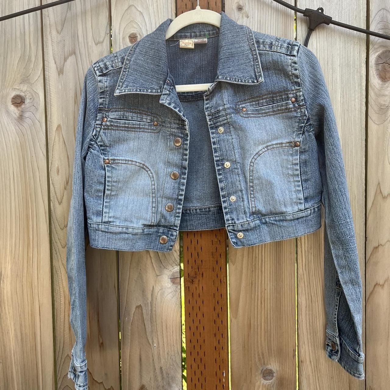 Union Bay cropped denim jacket! In amazing... - Depop