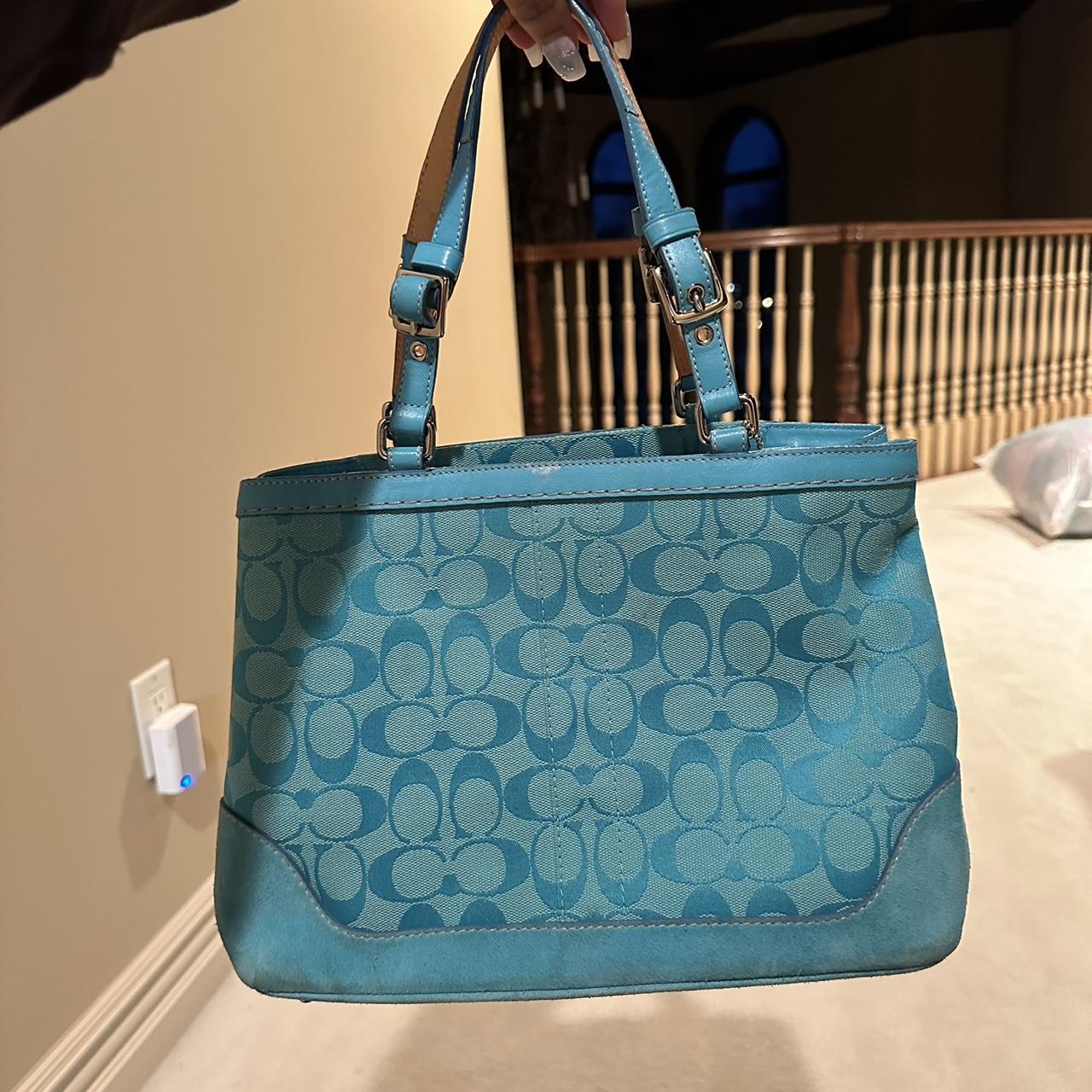 Blue coach purse #coach #vintage - Depop