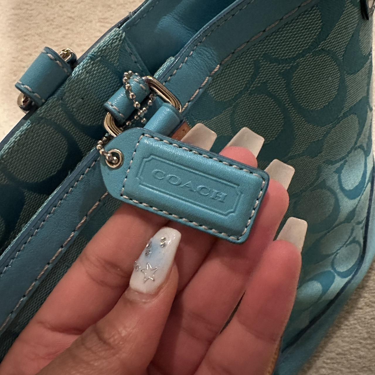 Blue coach purse #coach #vintage - Depop