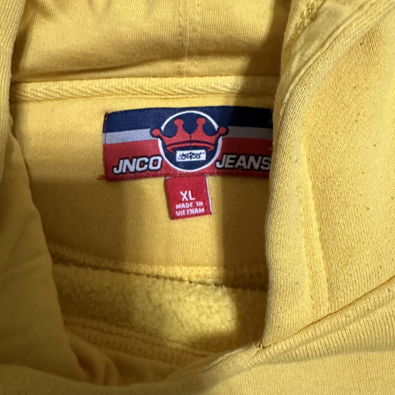 *on hold JNCO YELLOW TRIBAL XL HOODIE Has signs of... - Depop