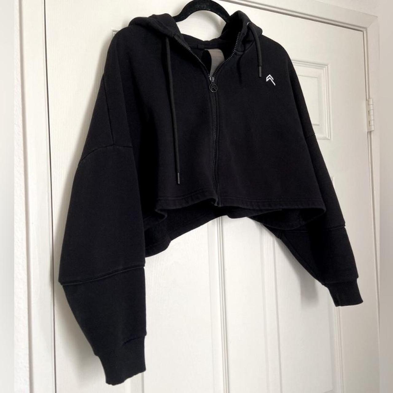 Oner Active Cropped Fleece Zip Up Hoodie Oner... - Depop