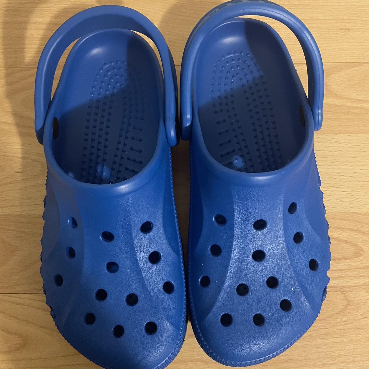 Crocs Women's Blue Sandals | Depop