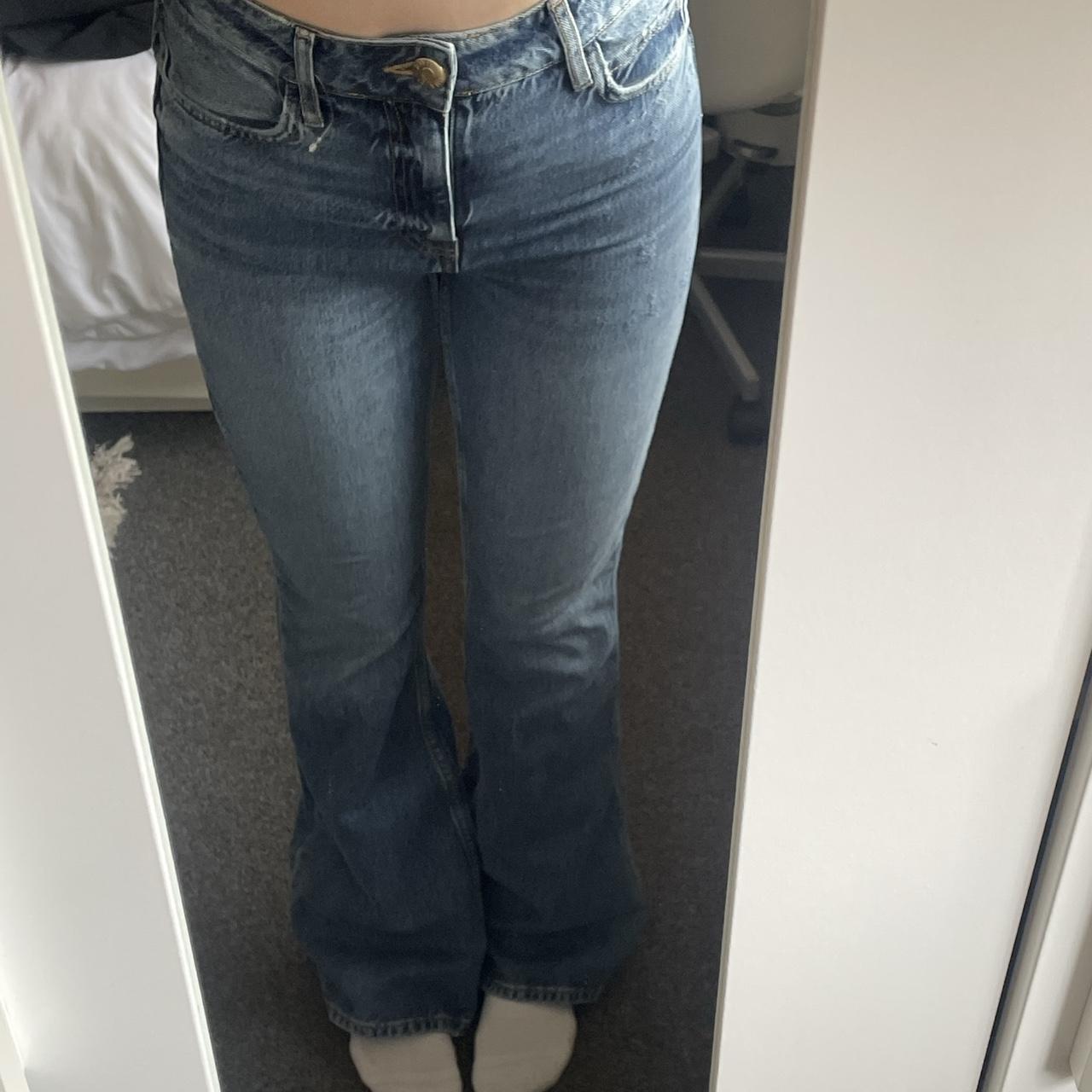 flared/bootcut jeans, new, shown on a size 10 but... - Depop