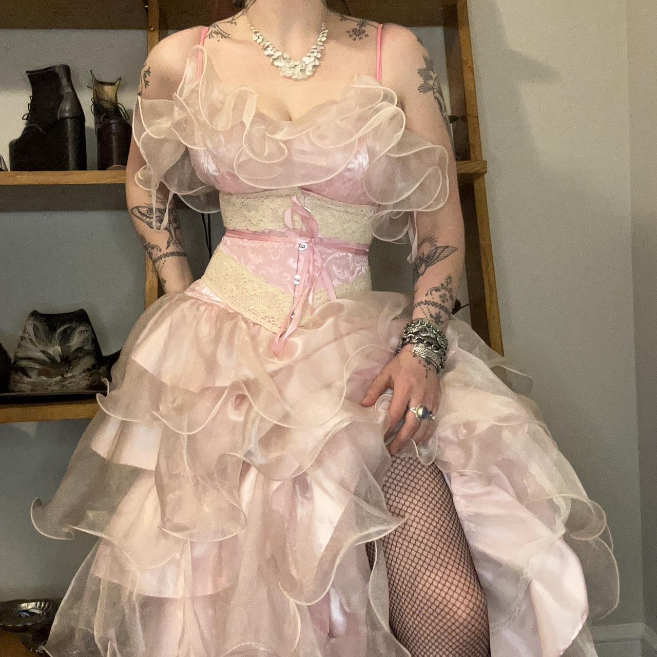 Rare Vintage Whimsical Coquette 1950’s Prom Dress... - Depop