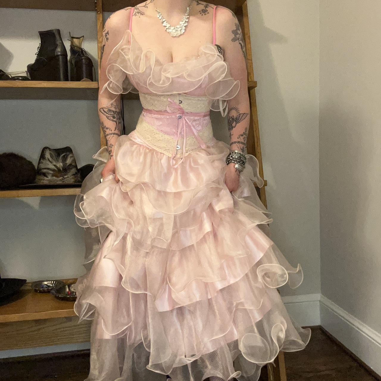 Rare Vintage Whimsical Coquette 1950’s Prom Dress... - Depop